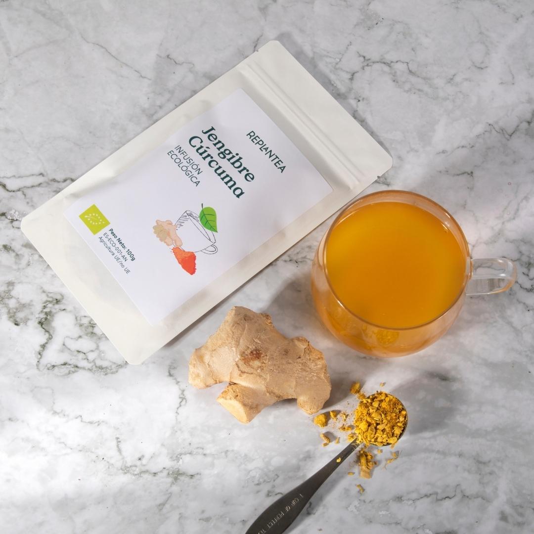 Comprar Infusão de Gengibre e Cúrcuma 100g | REPLANTEA®